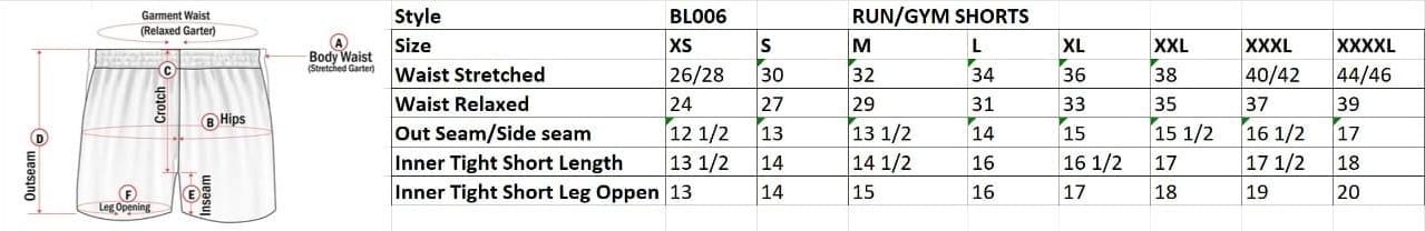 Baltic Green Running Short With Inner Tight - B1 Aesthetics