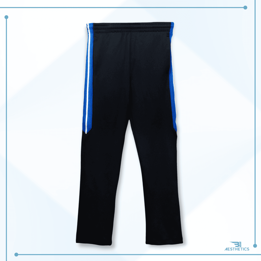 BOY'S TRACK BOTTOMS FULL BLACK