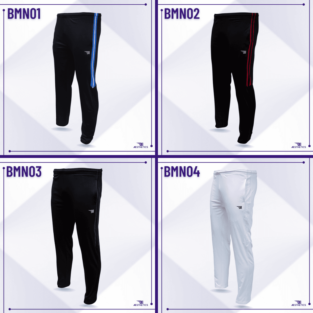 TRACK BOTTOMS FULL WHITE - Quality B1 Track Bottoms
