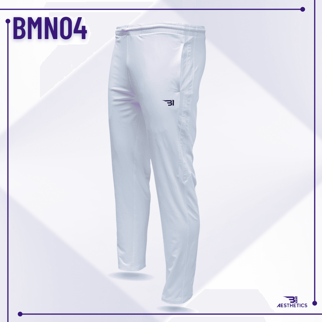TRACK BOTTOMS FULL WHITE - Quality B1 Track Bottoms