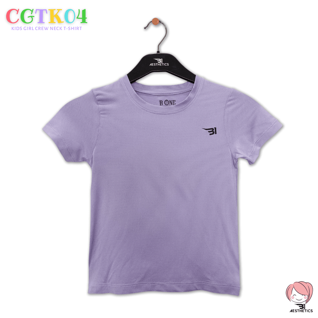 PURPLE PASSION: KIDS GIRL CREW NECK T-SHIRT