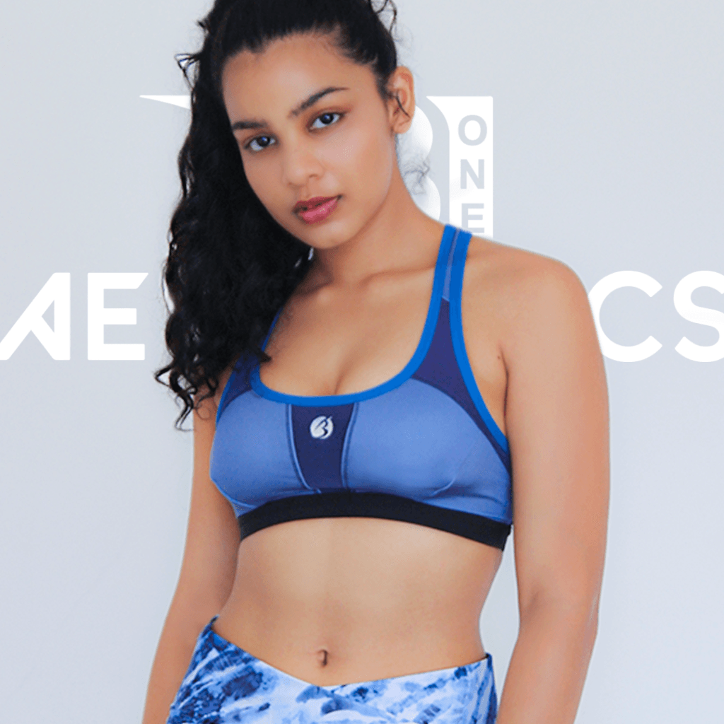LIGHT BLUE SPORTS BRA - SB003 - B1 Aesthetics