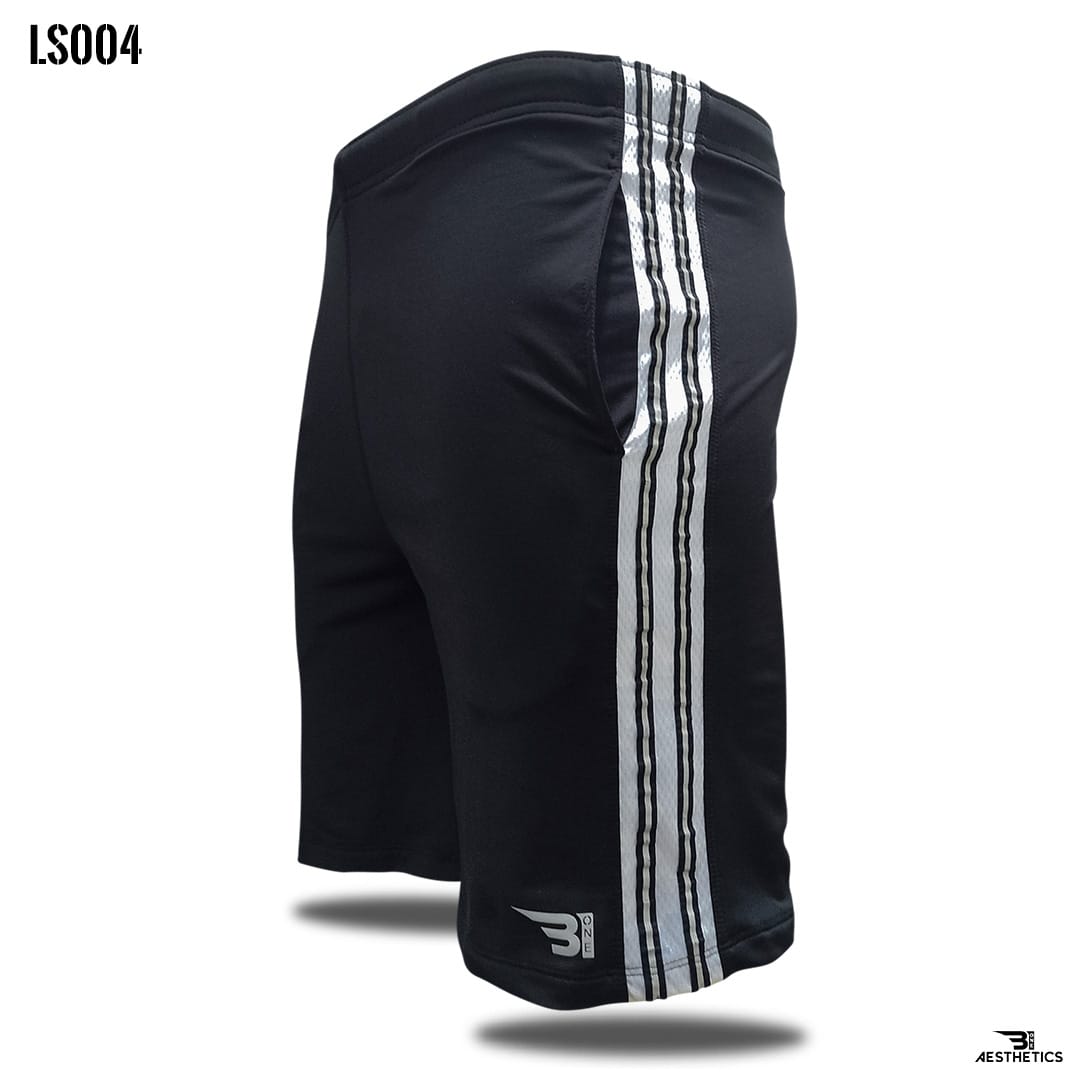 Black Stripe Short ( Reflective Stripe ) | LS004 - B1 Aesthetics