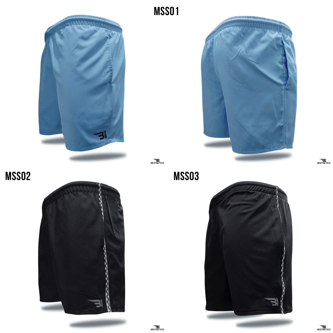 Black Stretchable Micro Shorts | Bl2204-c183 - B1 Aesthetics