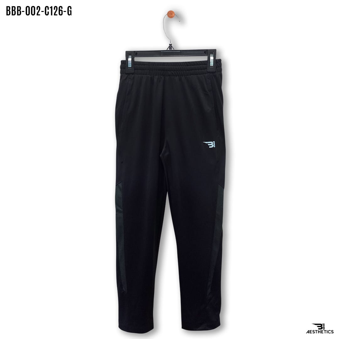 Boys Gray Side Mesh Track Bottoms | BBB-002-C126-G - B1 Aesthetics