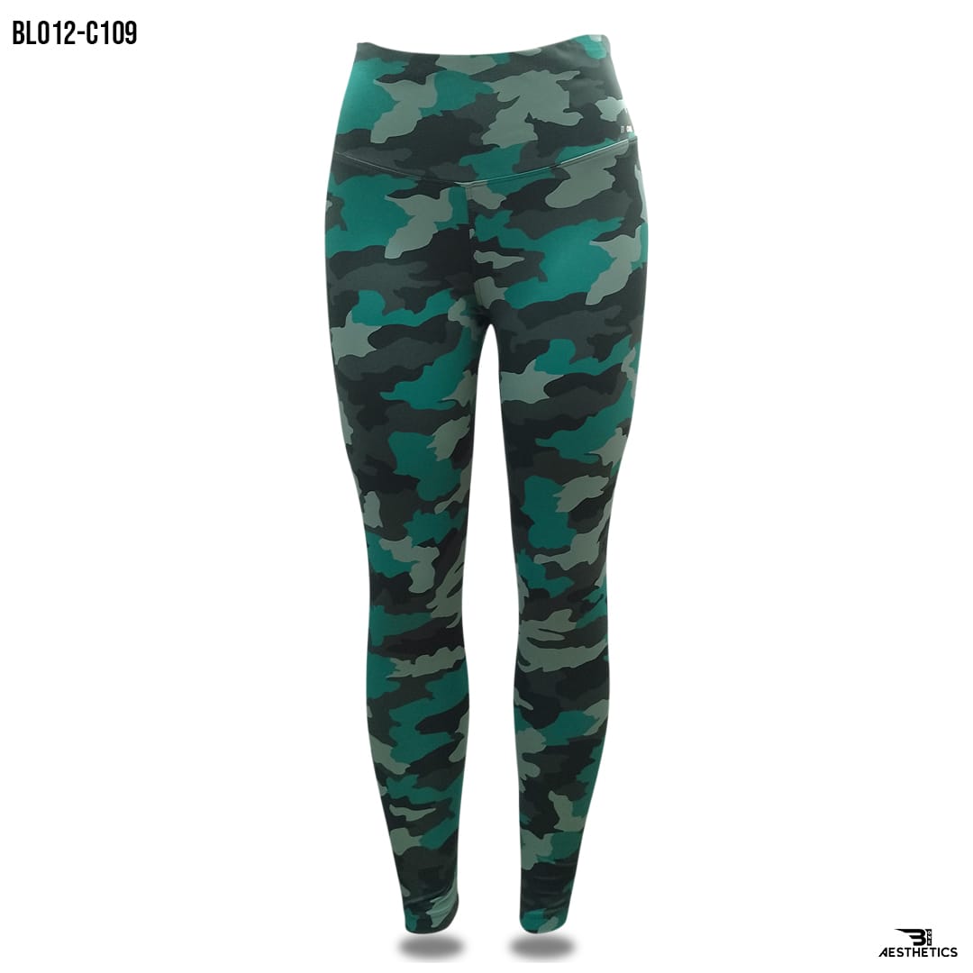 High Rise Camo Leggings | BL012-C109 - B1 Aesthetics