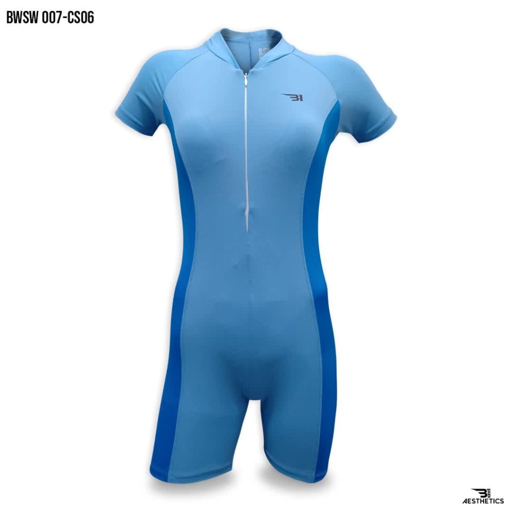 One Piece Sky Blue Swimsuit | Bwsw007-cs06 - B1 Aesthetics